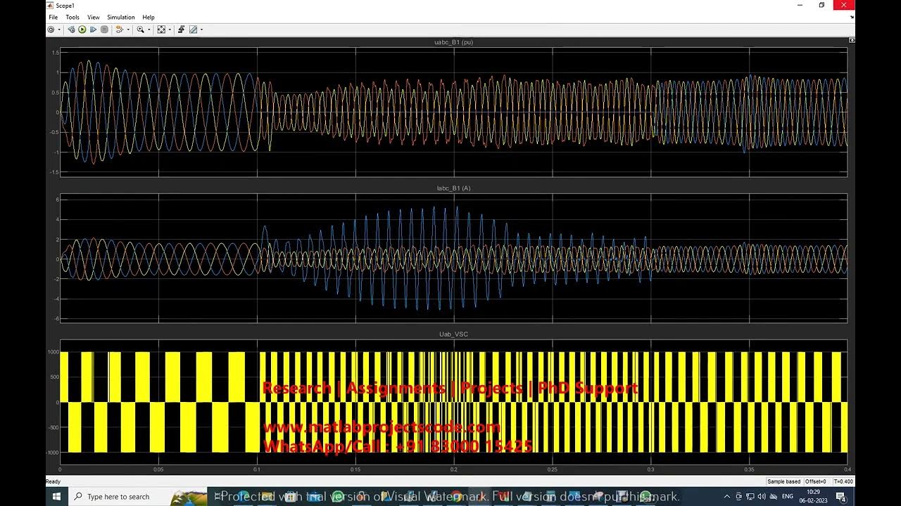 MATLAB Simulink simulation of Three phase VSC with positive and negative sequence current ...