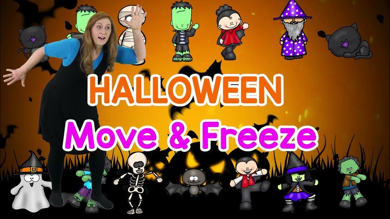 Halloween Freeze Dance| Brain Break| Movement Activity| Kids Exercise ...