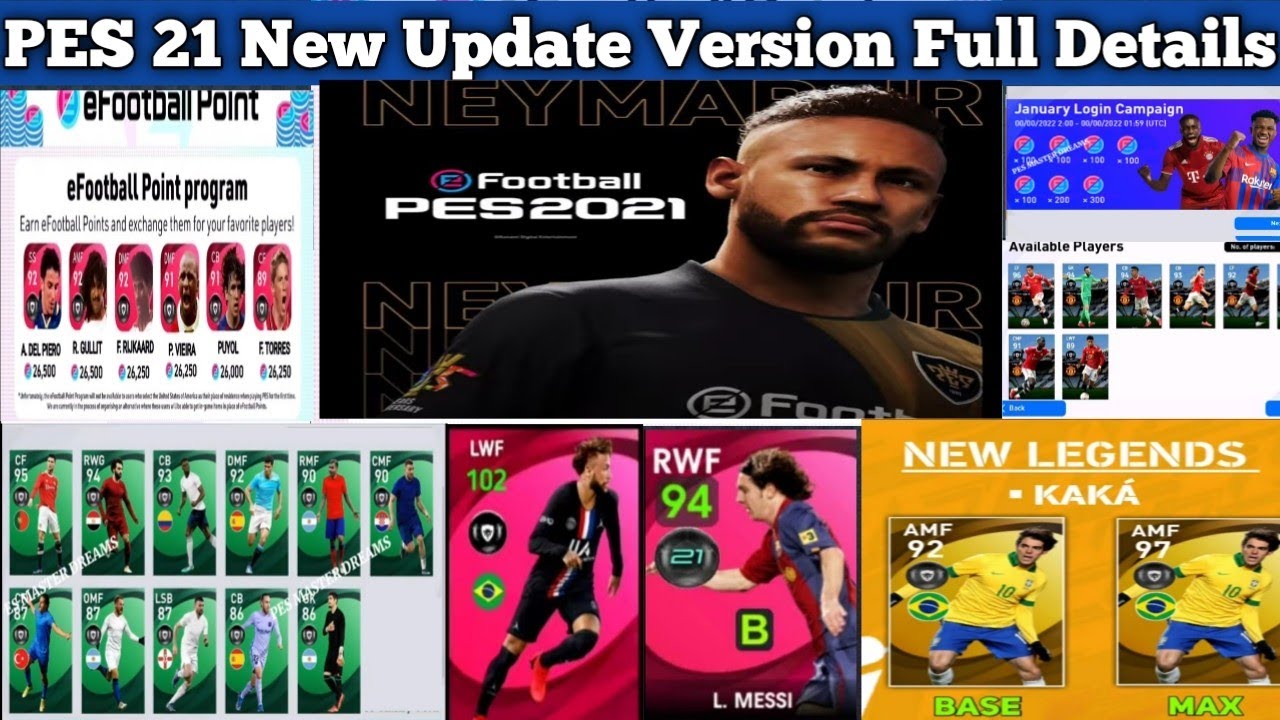 PES 2021 New Update Version💖😍||Iconic legends, Iconic Redeem Players ...