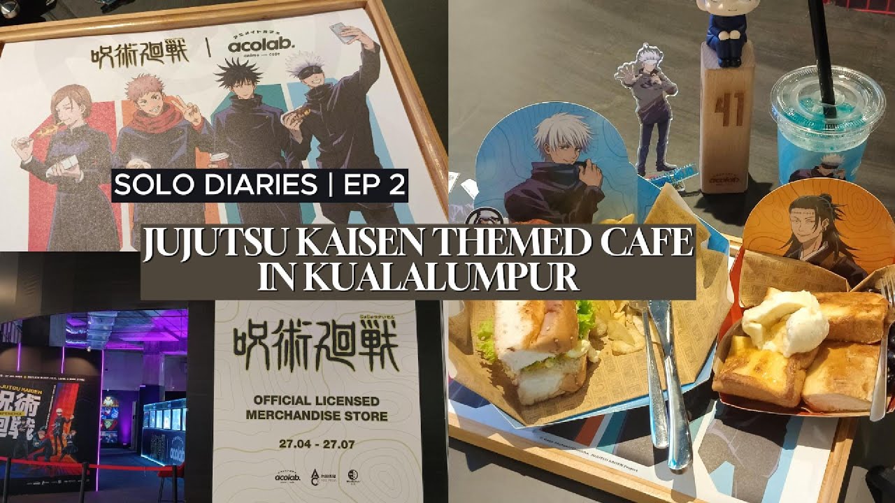 🚶‍♀️Solo Diaries #2 - Jujutsu Kaisen Themed Cafe by ACOLAB 呪術廻戦 主题咖啡厅 ...