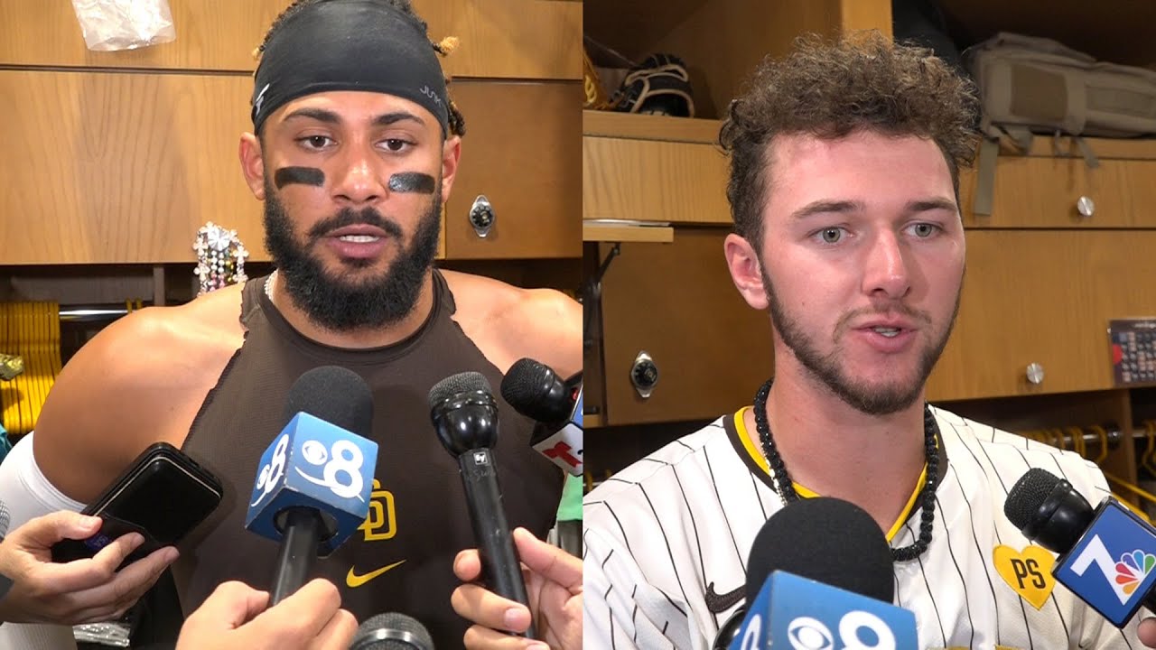Fernando Tatís & Jackson Merrill on NLDS GM 4 loss and mindset ahead of ...