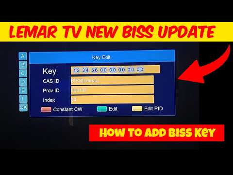 Lemar TV latest Biss Key | How to add Biss Key