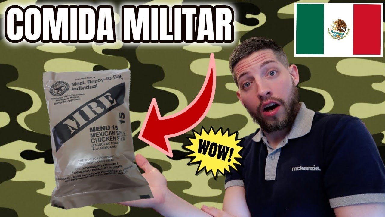 ASI ES LA COMIDA MILITAR MEXICANA | MRE MÉXICO MENU SUPERVIVENCIA - YouTube