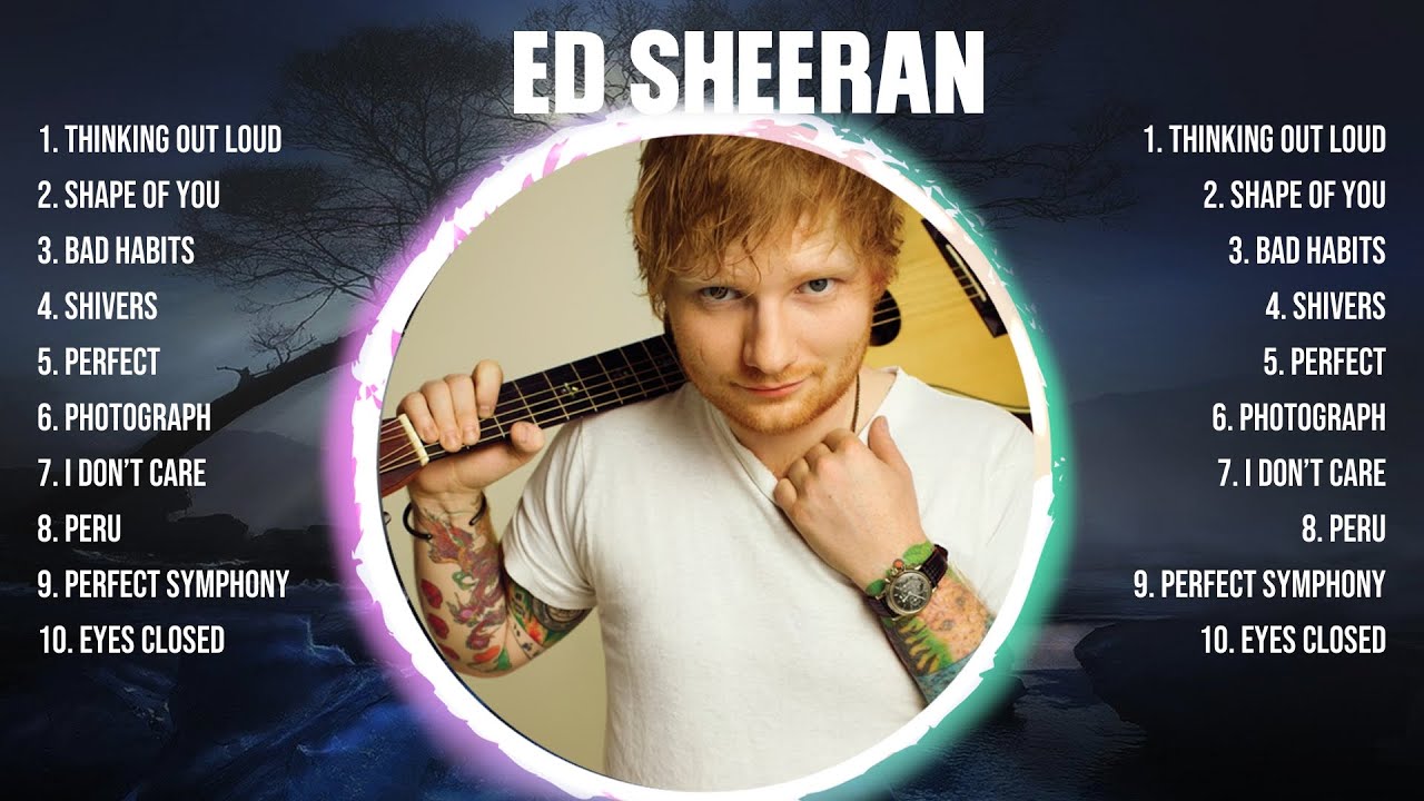 Ed Sheeran Top Of The Music Hits 2024 - Most Popular Hits Playlist ...