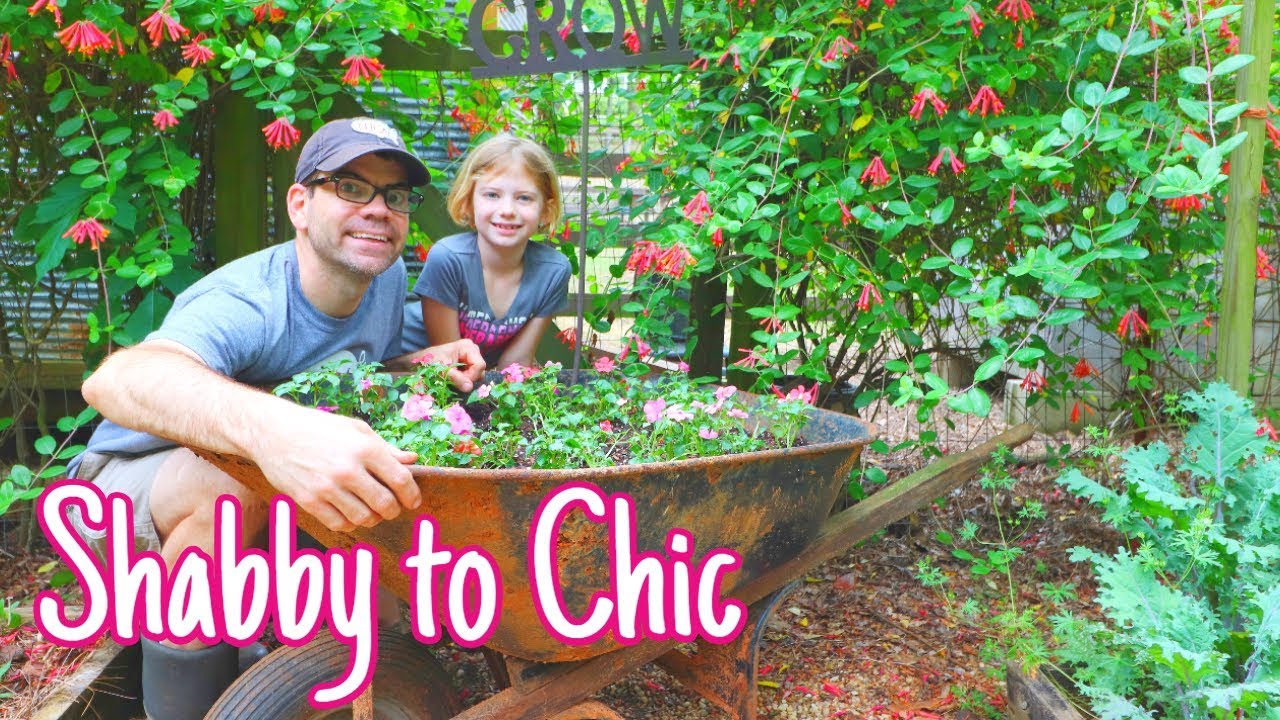 MUST SEE Garden HACK! WATCH What We Do With This OLD Rusty Wheelbarrow ...