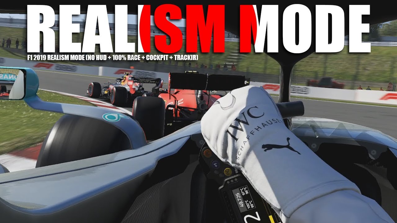 F1 2019 REALISM MODE (NO HUD + 100% RACE + COCKPIT + TRACKIR) @ Suzuka ...