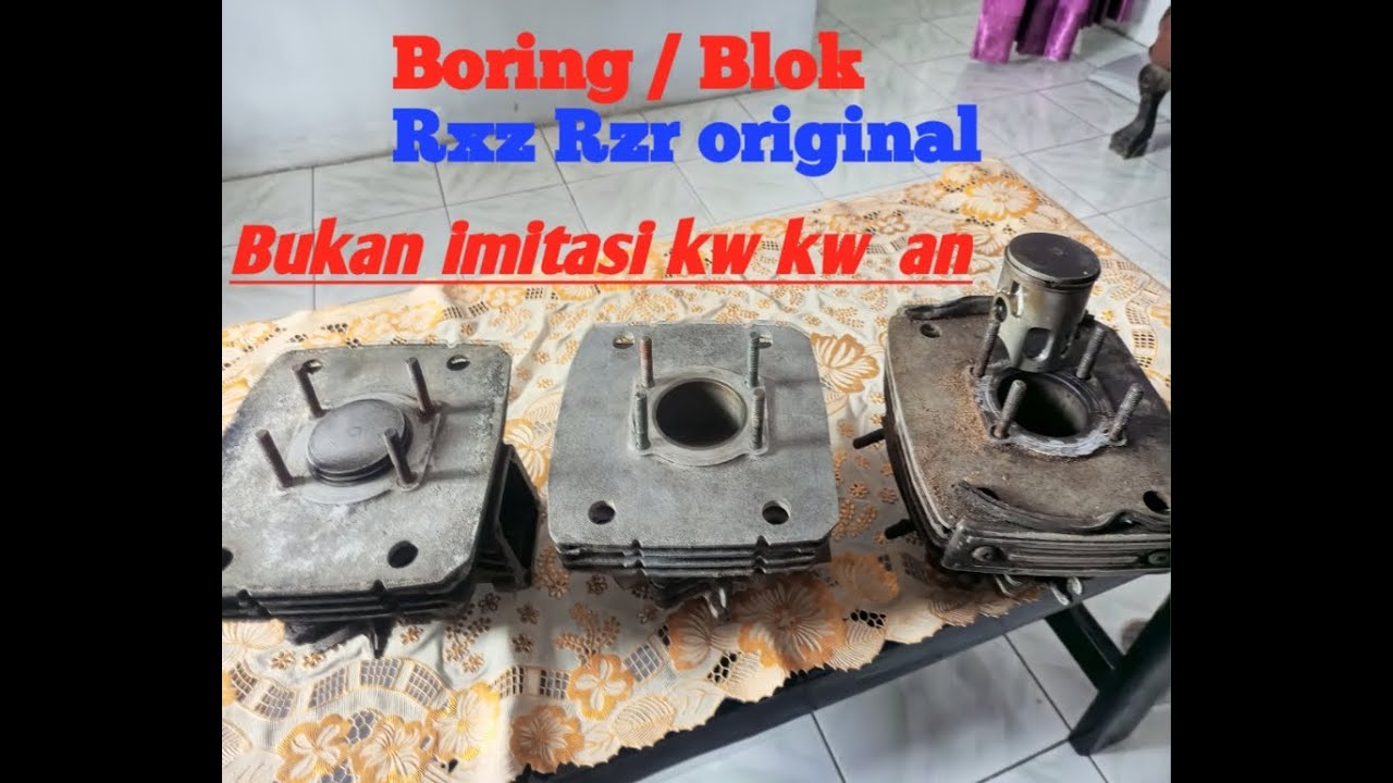 Cara membedakan silinder blok rxz rzr original dan kw imitasi #(1-2 ...