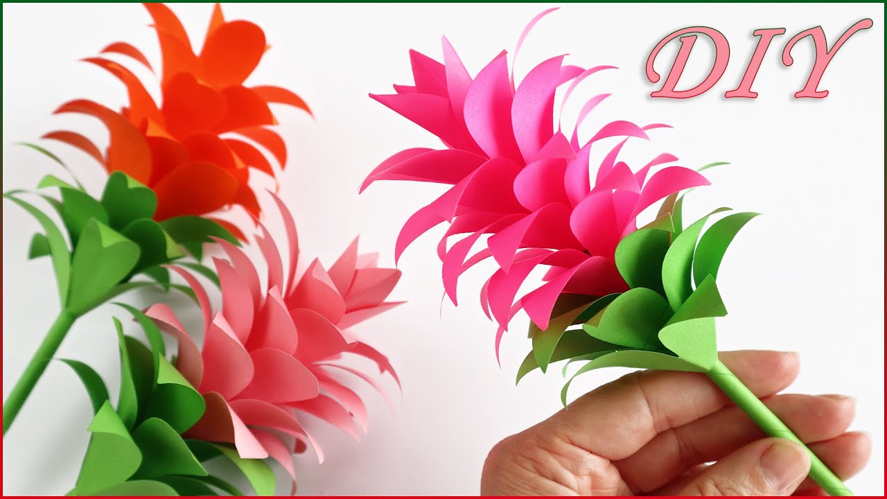 How To Make Easy 3D Paper Flowers DIY Crafts For Home Decor YouTube how-to-make-easy-3d-paper-flowers-diy-crafts-for-home-decor-youtube