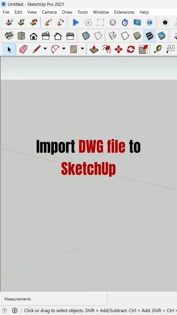 Importing DWG file to SketchUp | SketchUp Tutorials #shorts #design ...