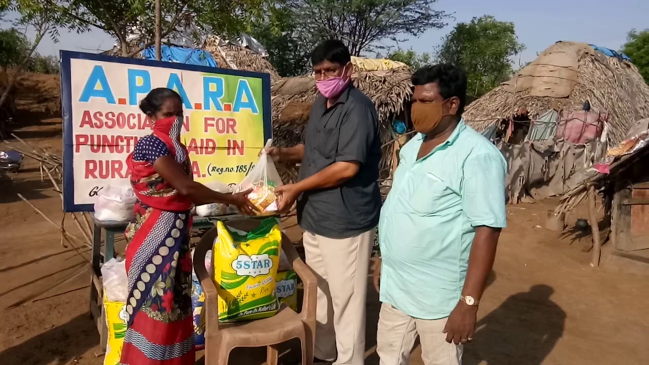 Covid -19 to Relief materials to Irular People through APARA - YouTube