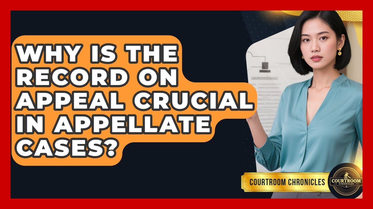 Why Is The Record On Appeal Crucial In Appellate Cases? - Courtroom ...
