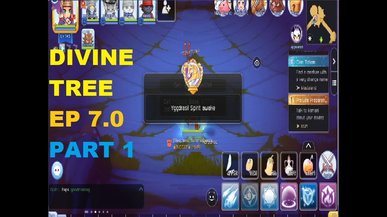 DIVINE TREE(YGGDRASIL SPIRIT TREE) QUEST EP 7.0 PART 1/RAGNAROK ETERNAL ...