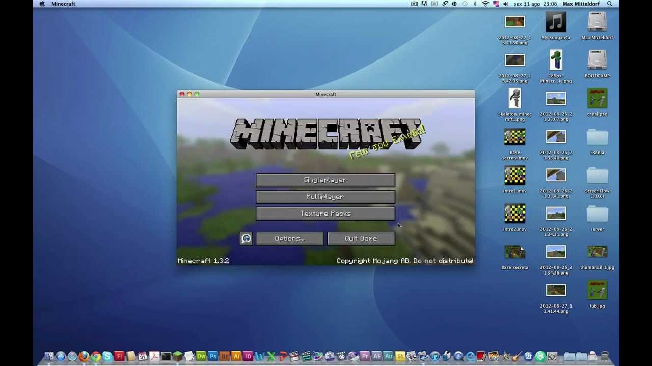 Como colocar Minecraft em Full Screen Mac - YouTube