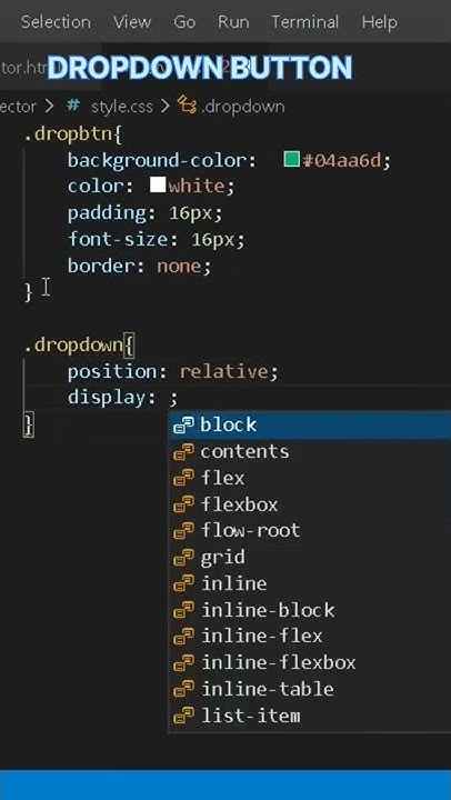 |WEB DESIGN| How to create drop-down button using #html and #css #shorts - YouTube