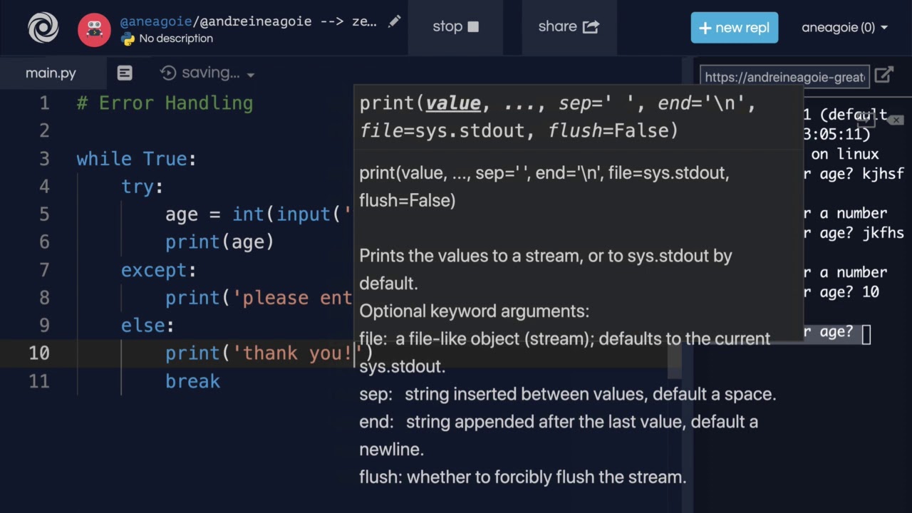 132 Error Handling - YouTube