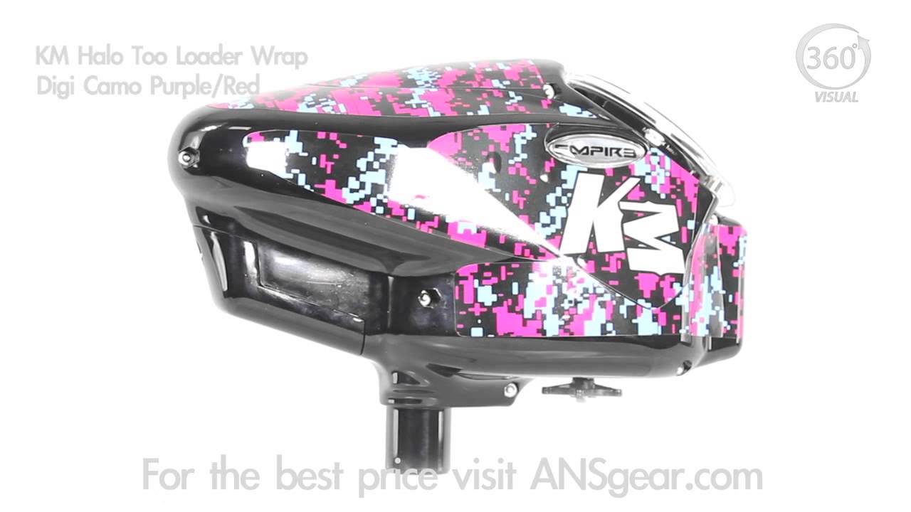 KM Halo Loader Wrap - Digi Camo Pink/Blue - Visual 360 - YouTube