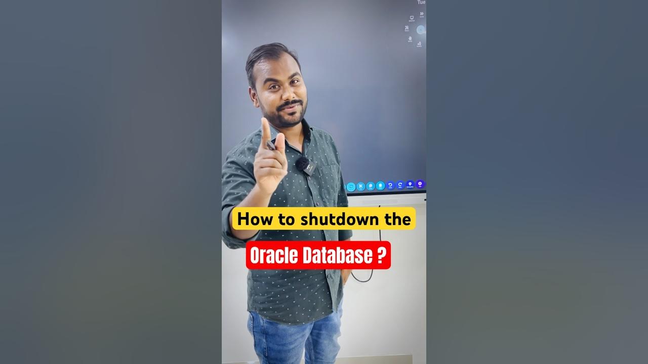 How to shutdown the Oracle Database | @EngineerAnkush Sir - YouTube
