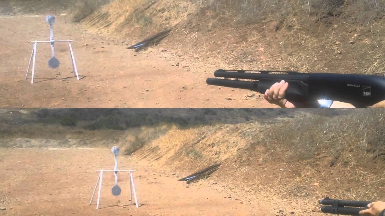 Benelli M2 -vs- FNH SLP MK1 Comparison: Cyl and Mod Choke on Spinner ...