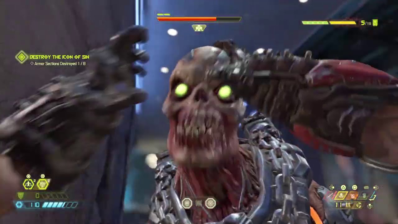 DOOM Eternal Playthrough Part 13 - Final Sin, Icon of Sin Boss Fight ...