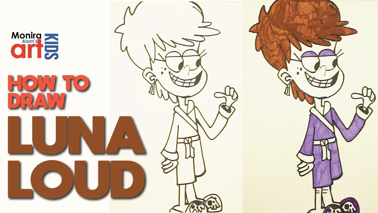 How To Draw Luna Loud From The Loud House Youtube