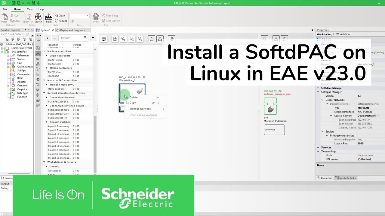 How to Install a SoftdPAC on Linux in EcoStruxure Automation Expert v23 ...