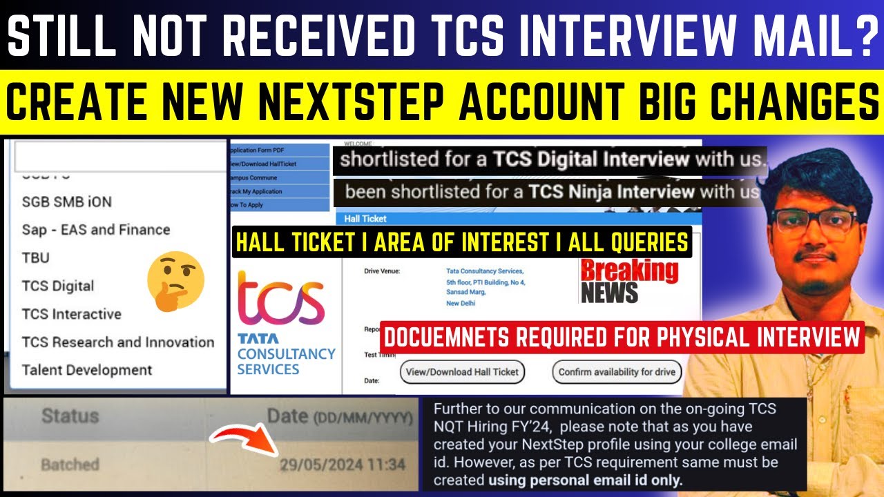 TCS Biggest Updates Create New NextStep Account Still Not Received ...