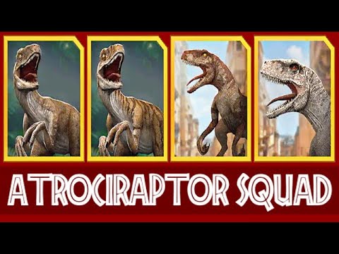 ALL ATROCIRAPTOR SQUAD (JURASSIC WORLD ALIVE) - YouTube