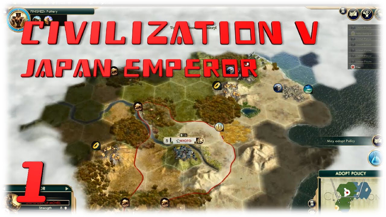 Civilization V - Japan Emperor E01: Back in Action - YouTube