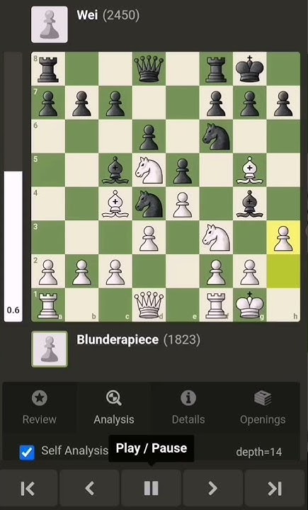 how to beat Wei (chess bot 2450 elo by accident) - YouTube
