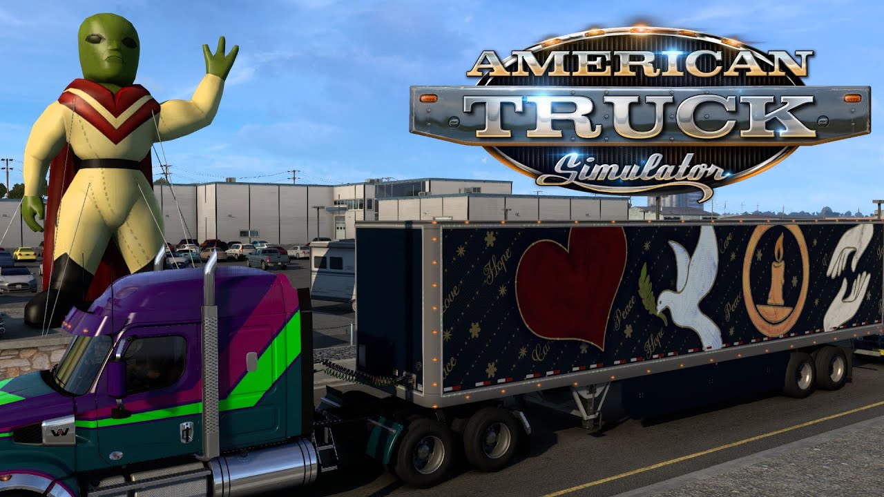 Delivering Holiday Cheer to the Aliens | #14 | American Truck Simulator ...