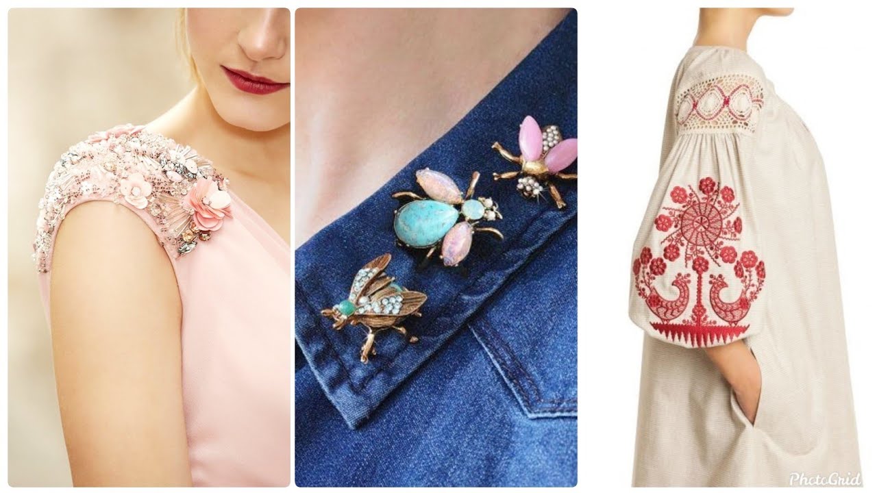 Most beautiful and gorgeous embroided shoulder and sleaves designs ...