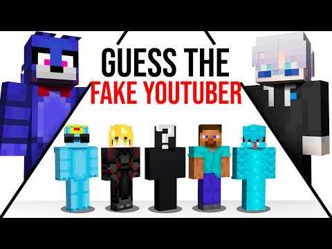 5 Minecraft Youtubers vs 1 Fake (Odd Man Out)