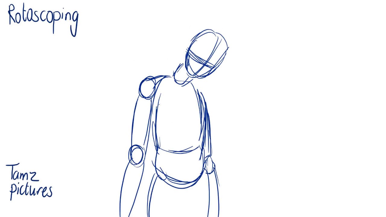 Rotoscoping practise animation - YouTube