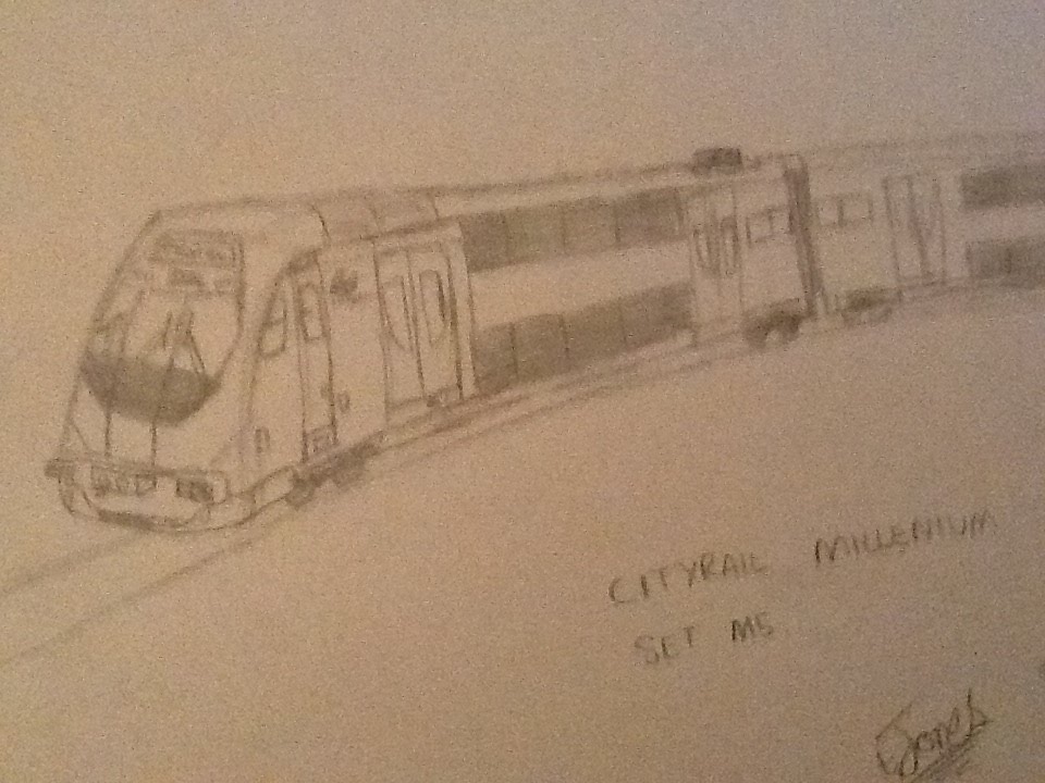 Drawing a Cityrail Millennium M set - YouTube