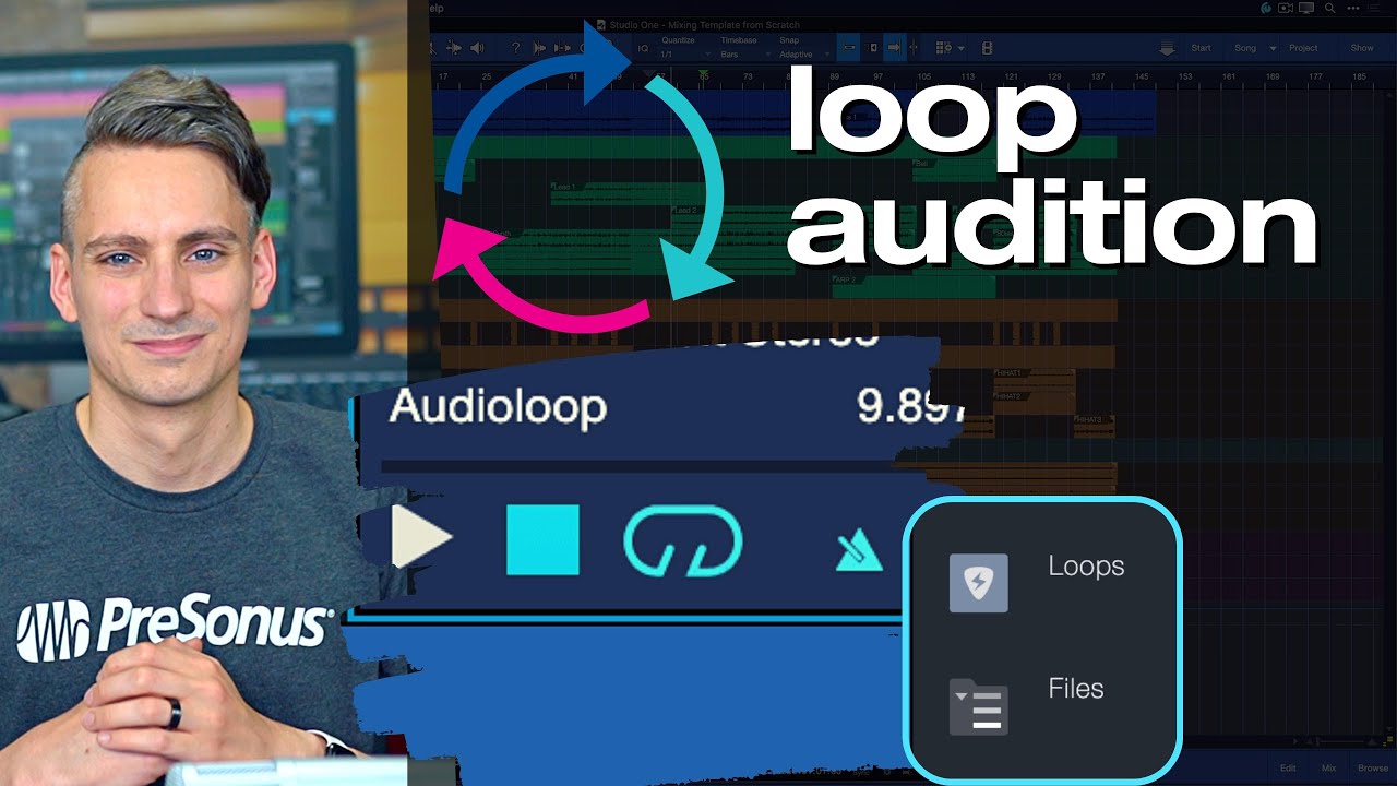 How to audition Loops in Studio One - YouTube