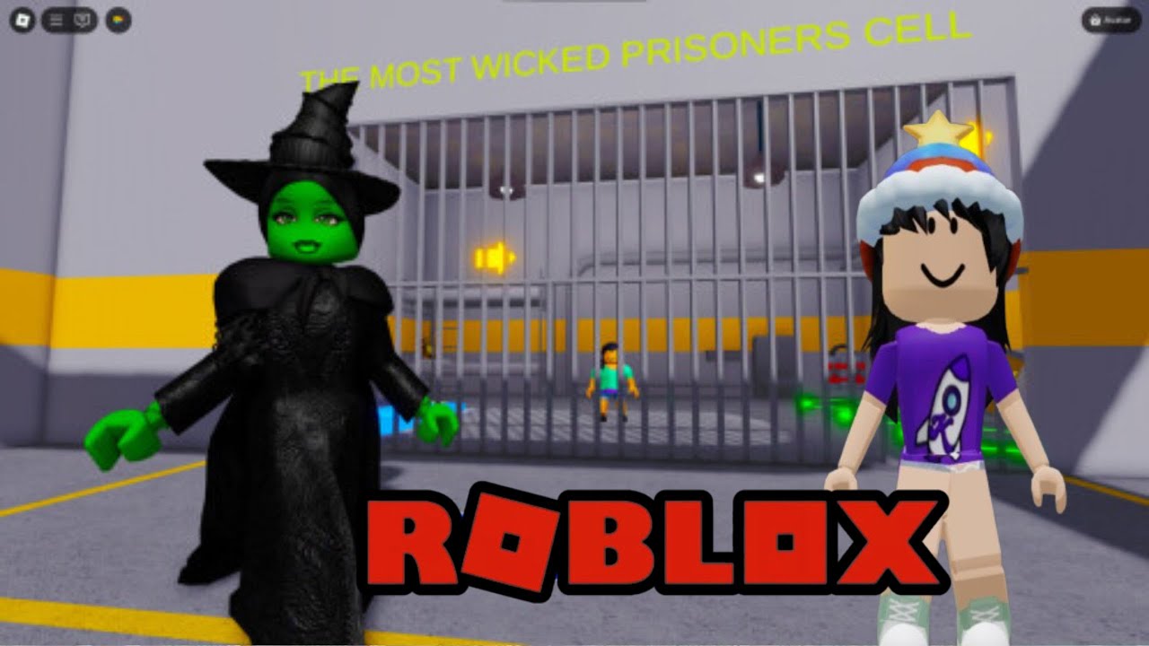 Jogando Escape da prisão da Wicked - WICKED WITCH'S PRISON RUN! (Obby ...