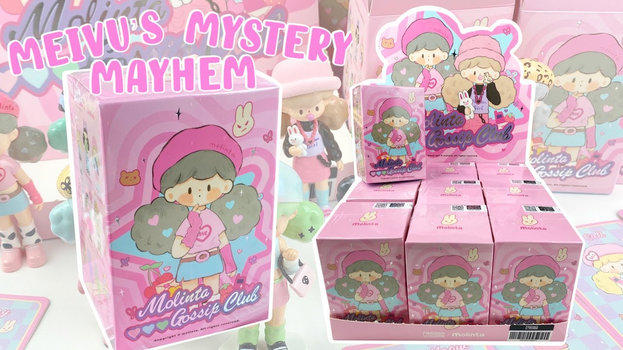Opening 9 Molinta Gossip Club Finding Unicorn Blind Boxes! I GOT THE ...