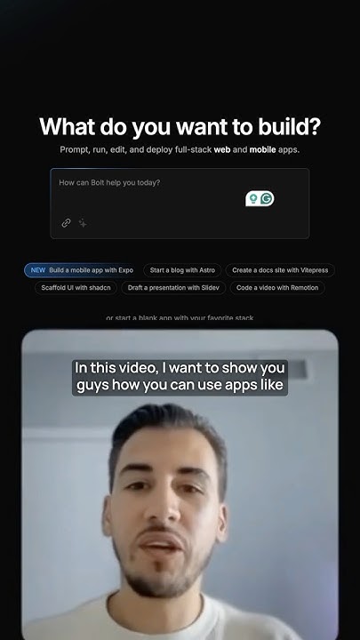 Building Web Apps Quickly with Bolt - YouTube