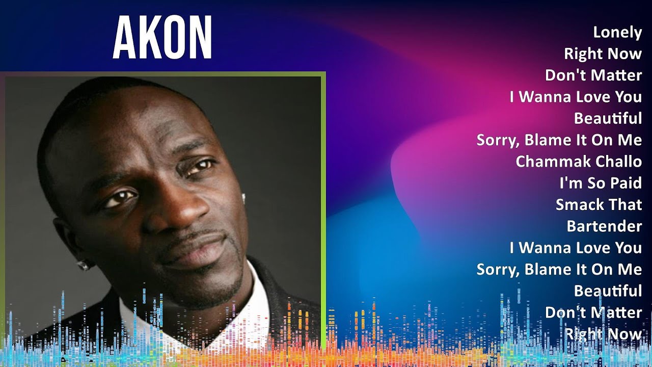 Akon 2024 MIX Só As Melhores - Lonely, Right Now, Don't Matter, I Wanna ...