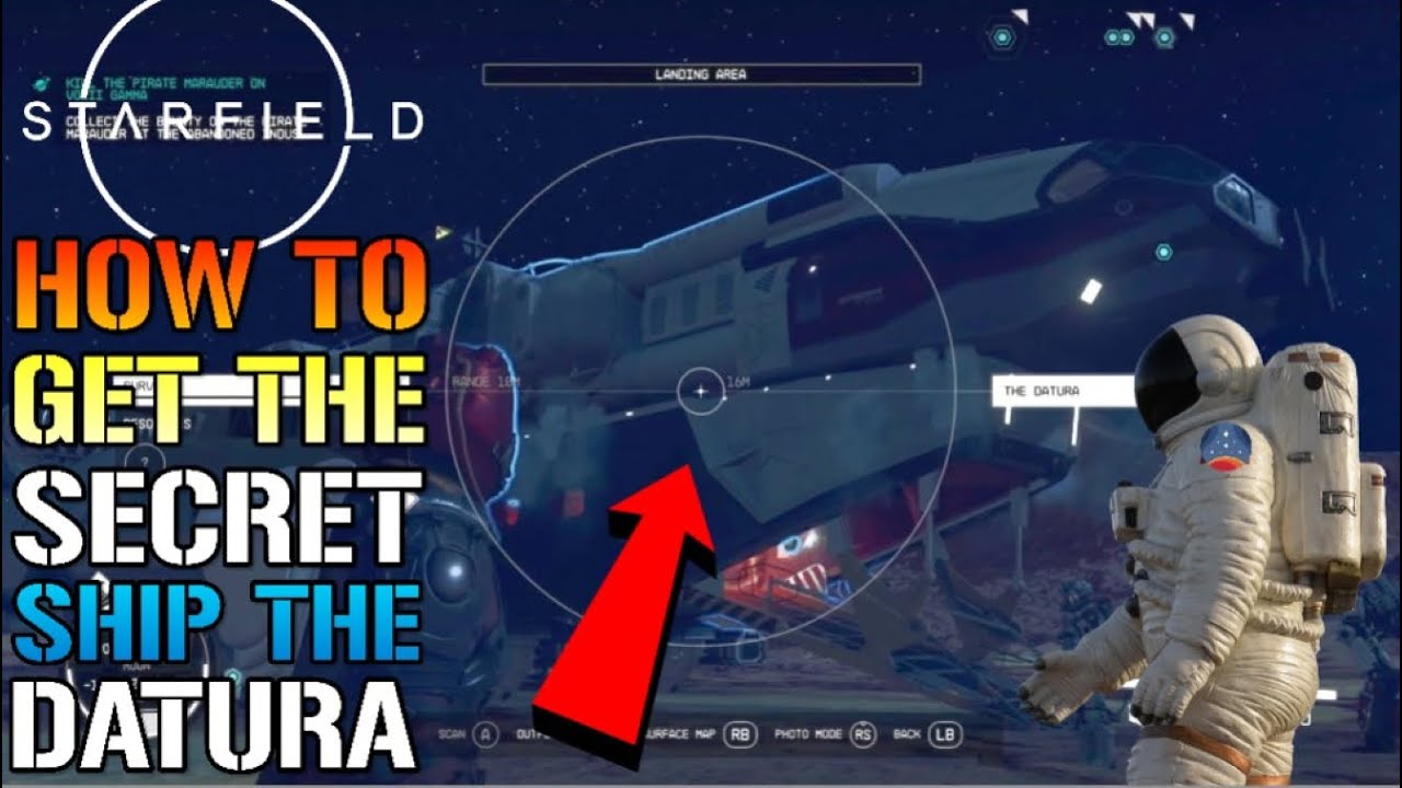 Starfield: "The Datura" Secret Ship! How To Get This Amazing Ship EARLY ...