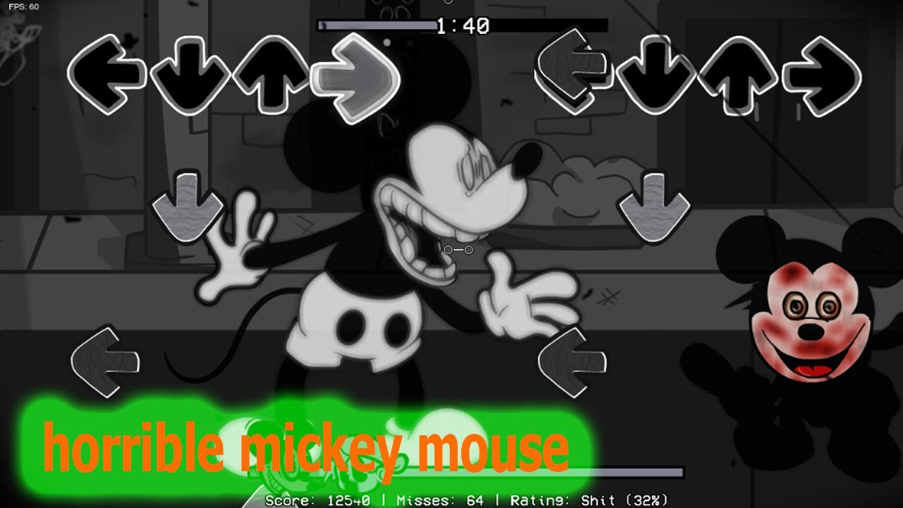 Mickey Mouse Friday Night Funkin wednesday's infidelity fnf mod - YouTube