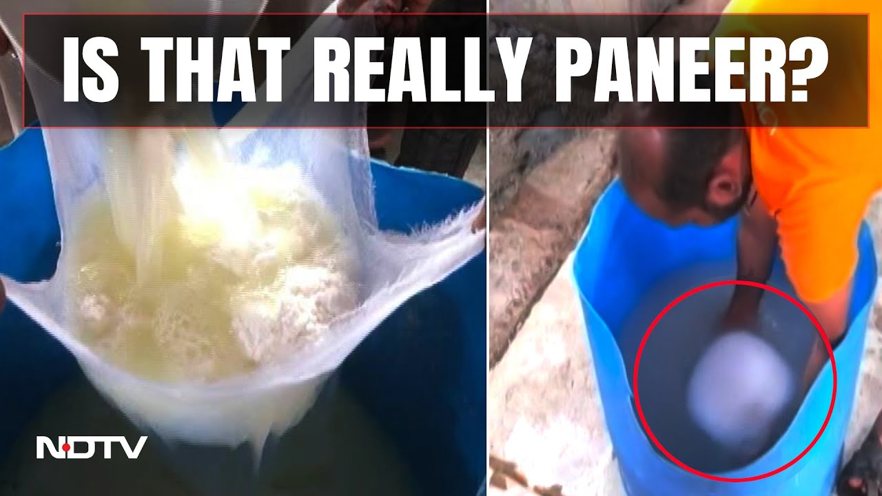 Rajasthan Factory Which Made Paneer With Palm Oil, Lime Raided - YouTube