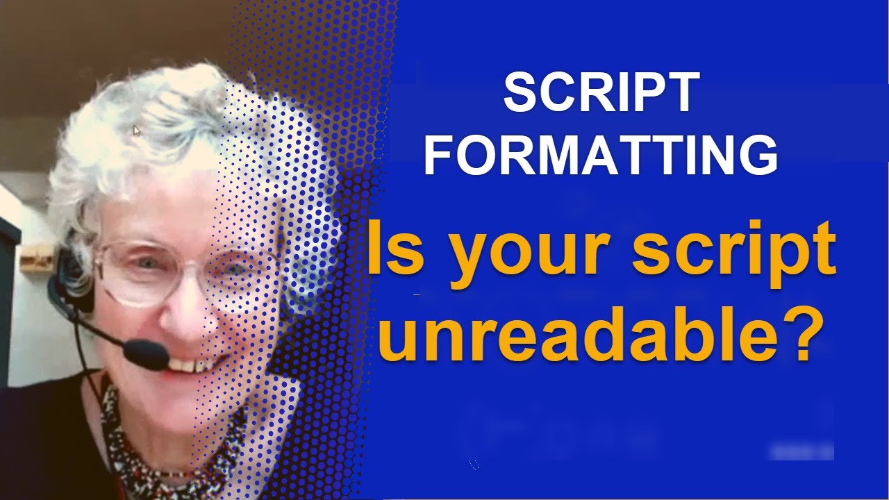 Script formatting problems - is your script unreadable? - YouTube