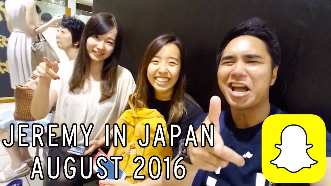 VLOG: Jeremy in Japan | Snapchat Story, August 2016 - YouTube