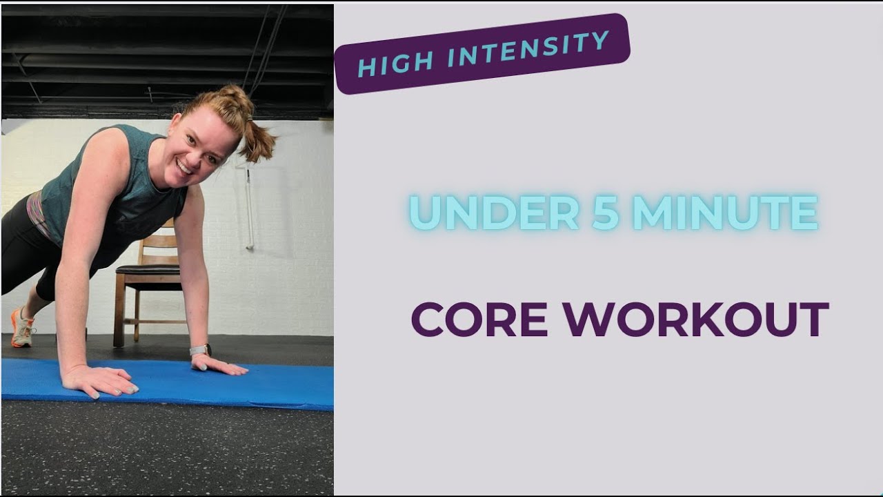 under 5 minute core workout - YouTube