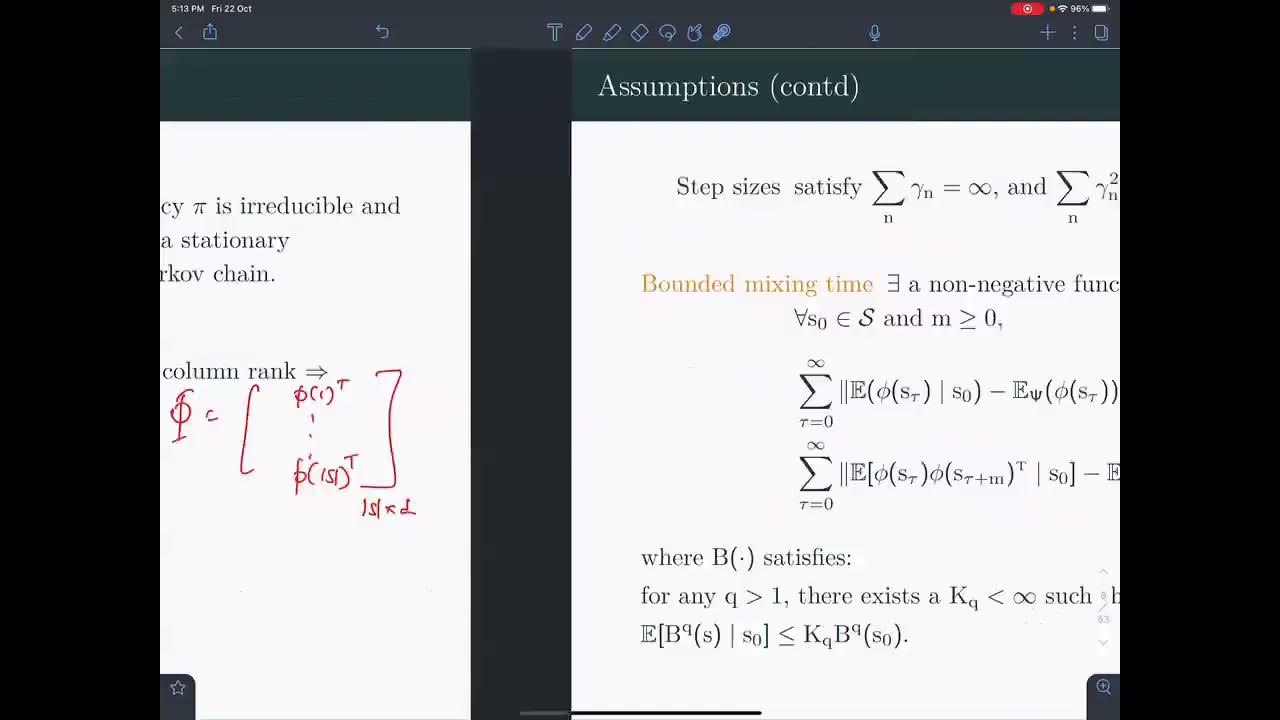 Concentration Bounds for TD Learning with Linear Function Approximation, by Prashanth L.A - YouTube
