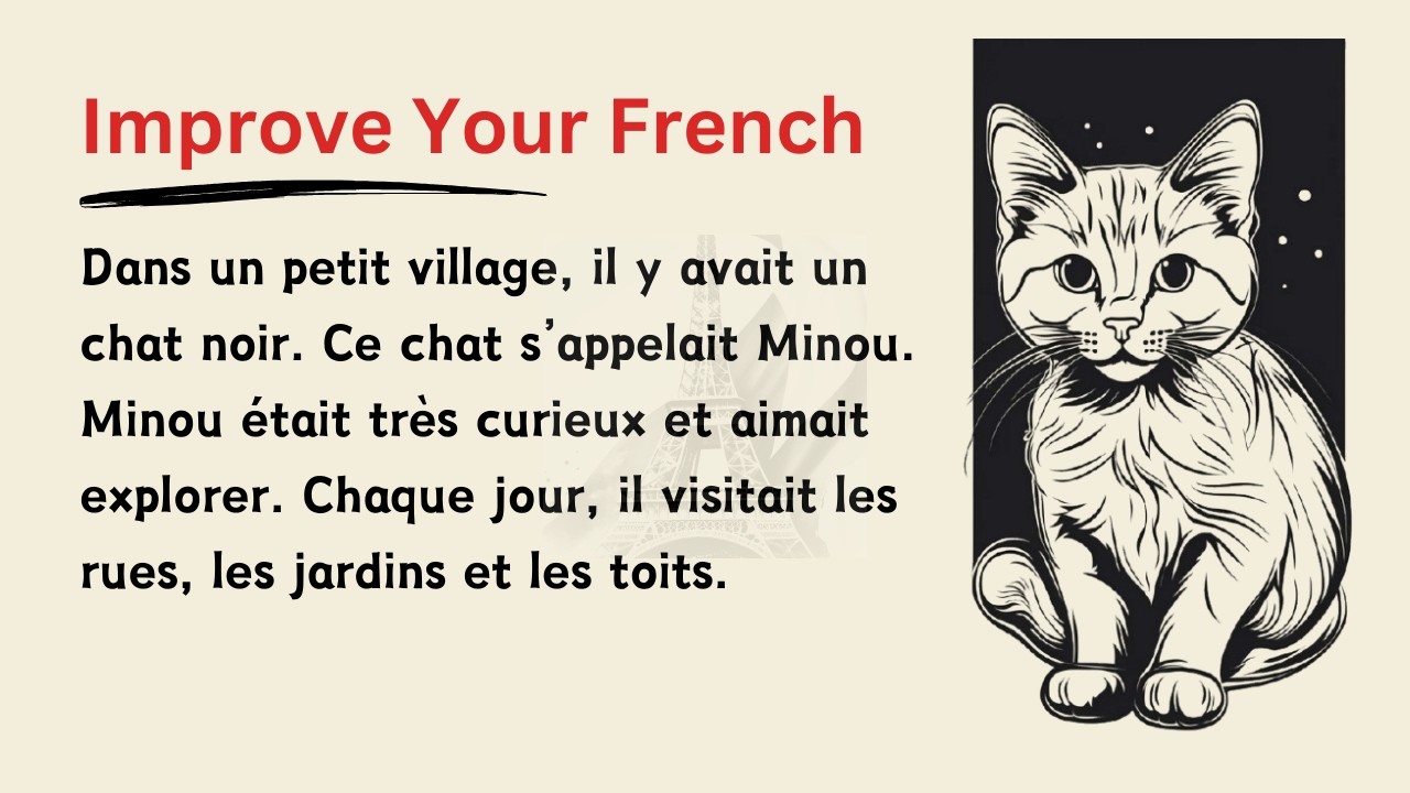 From Zero to Fluent French with a Simple Story (A1-A2) | Le Chat et le ...