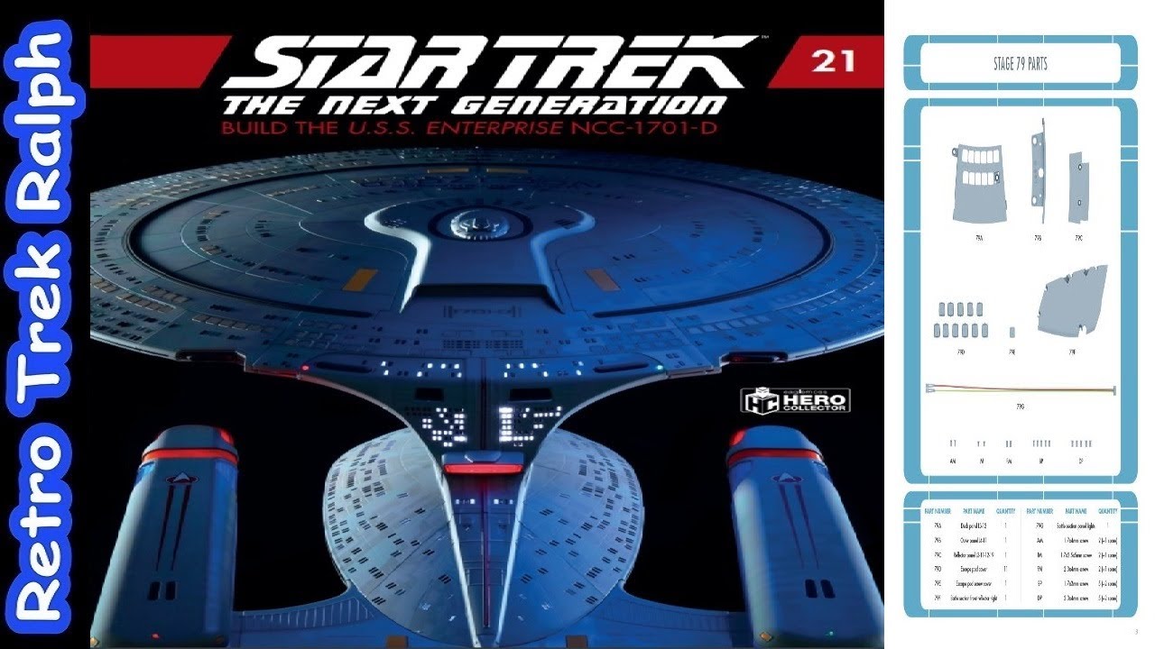 Star Trek: Build The Enterprise D. Stage 21.1 Assembly. By Fanhome ...
