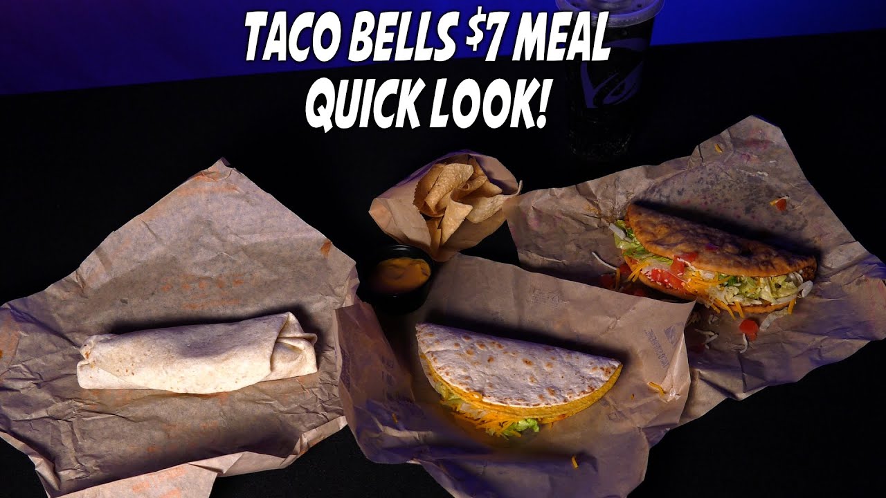 Tacos Bells Value $7 Luxe Box Quick Real Look - YouTube