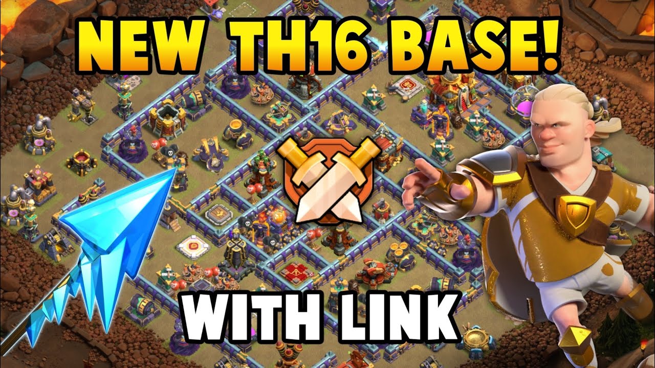 *Pro* Top 6 TH16 Cwl & War Base With Link | New Th16 War Base 2024 ...